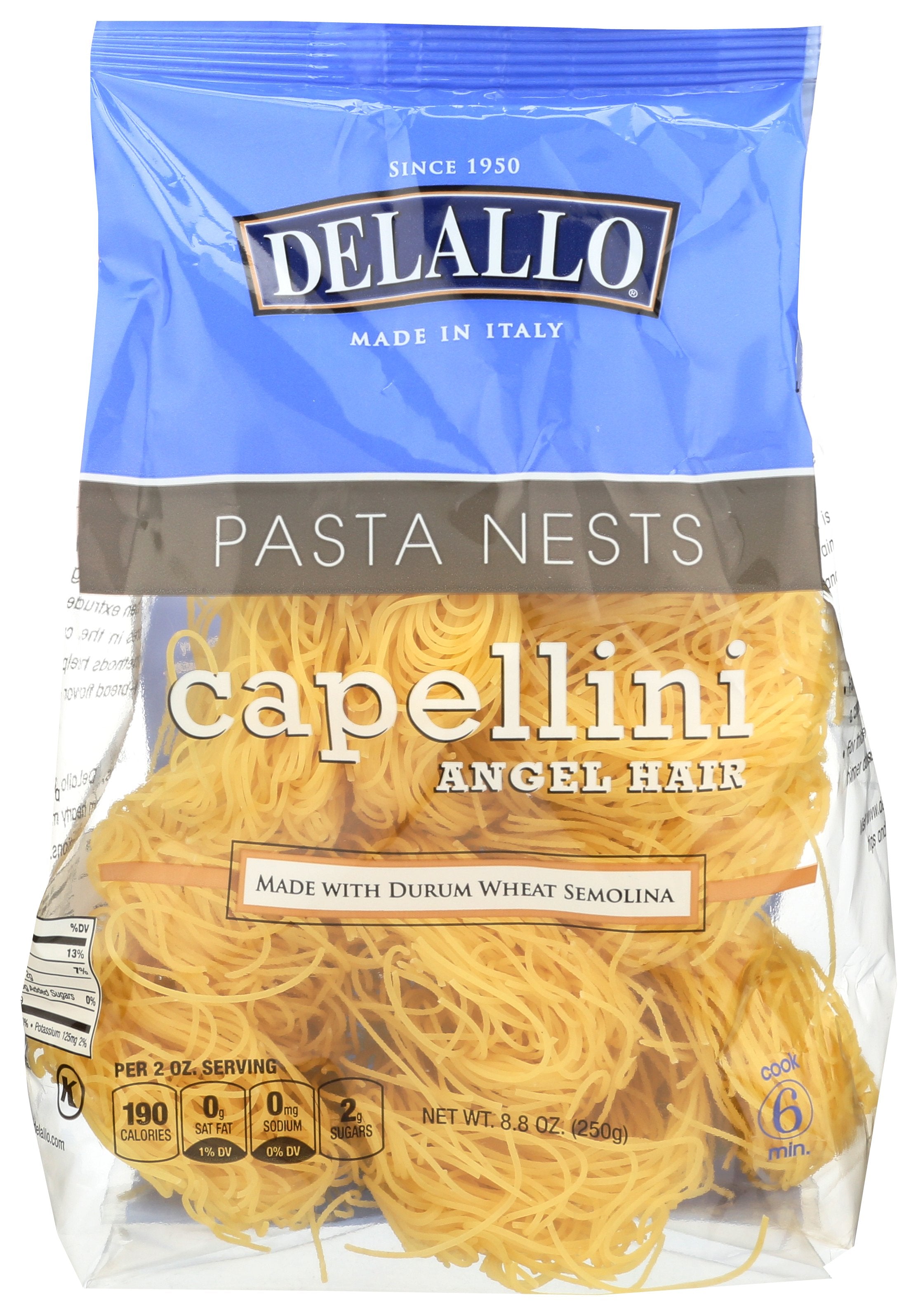 DELALLO PASTA CAPPELLINI D ANGELO - Case of 12