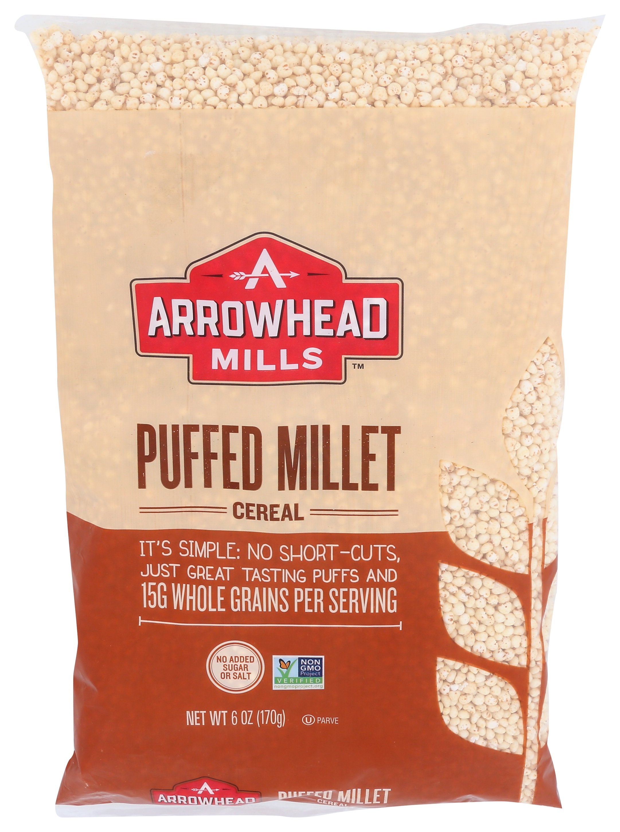 ARROWHEAD MILLS CEREAL PUFF MILLET NS