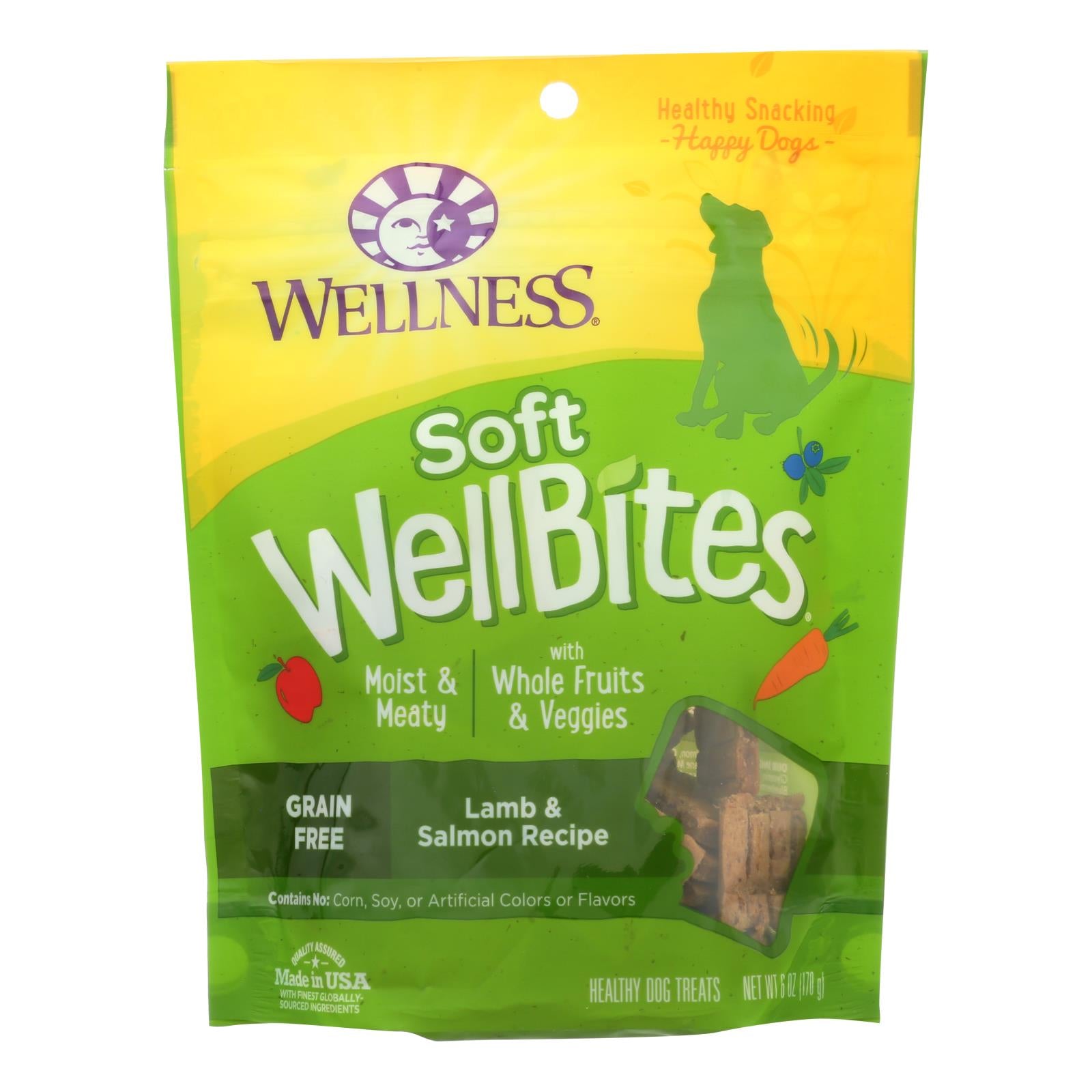 Wellness Soft Wellbites Lamb & Salmon Recipe Natural Dog Treats - Case