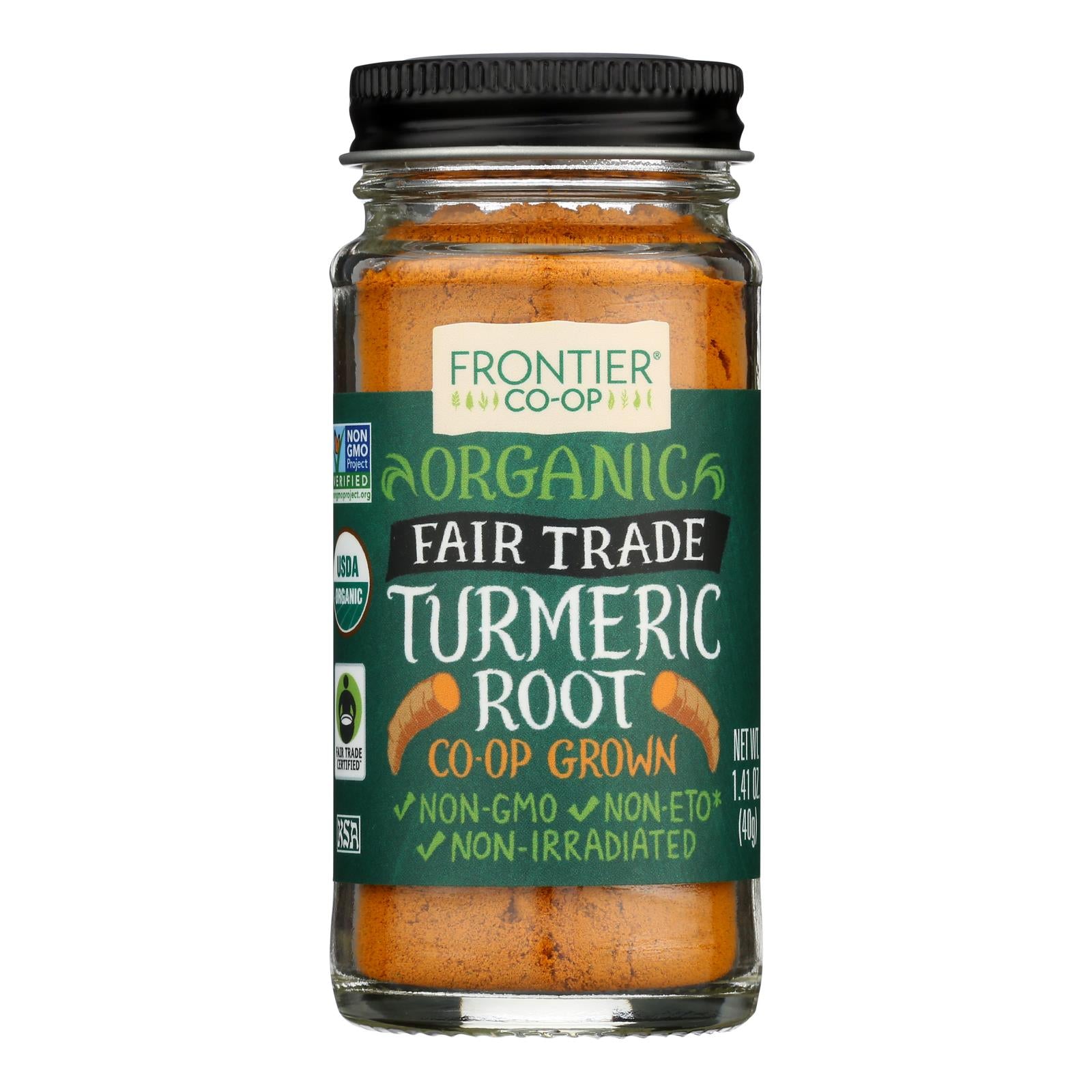Frontier Herb Turmeric Root - Organic - Fair Trade Certified - Ground