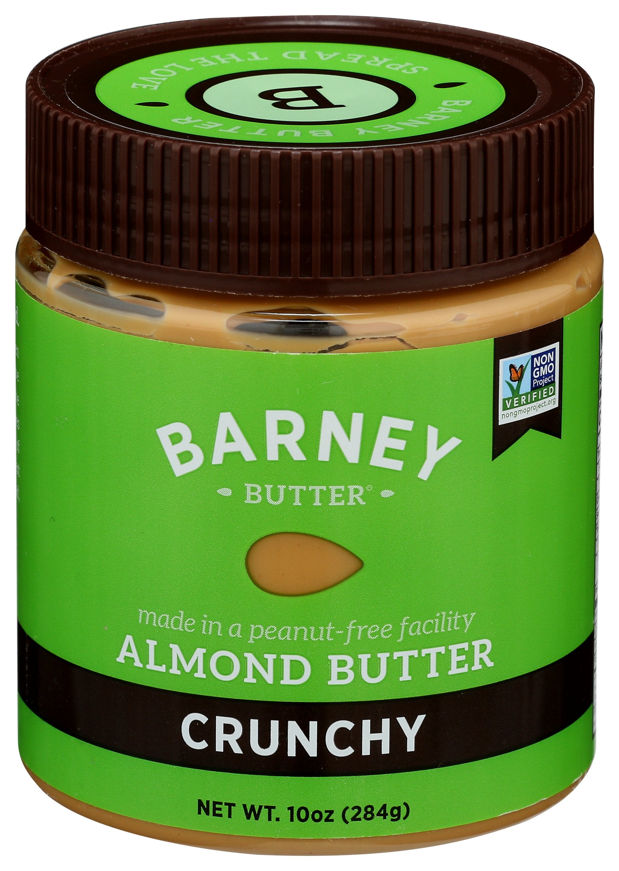 BARNEY BUTTER NUT BTTR ALMND CRNCHY - Case of 6 [ALMOND BUTTER - 10 OZ