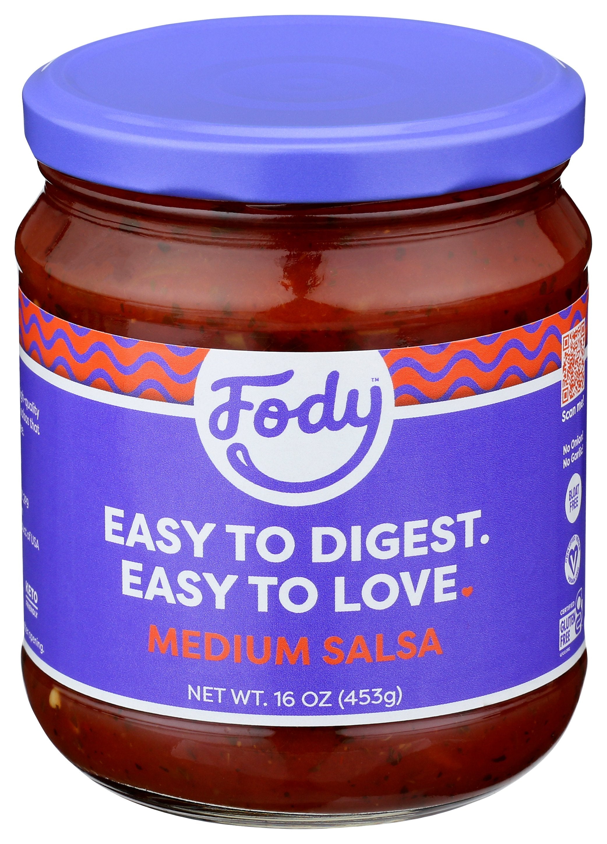 FODY FOOD CO SALSA MED LOW FODMAP - Case of 6