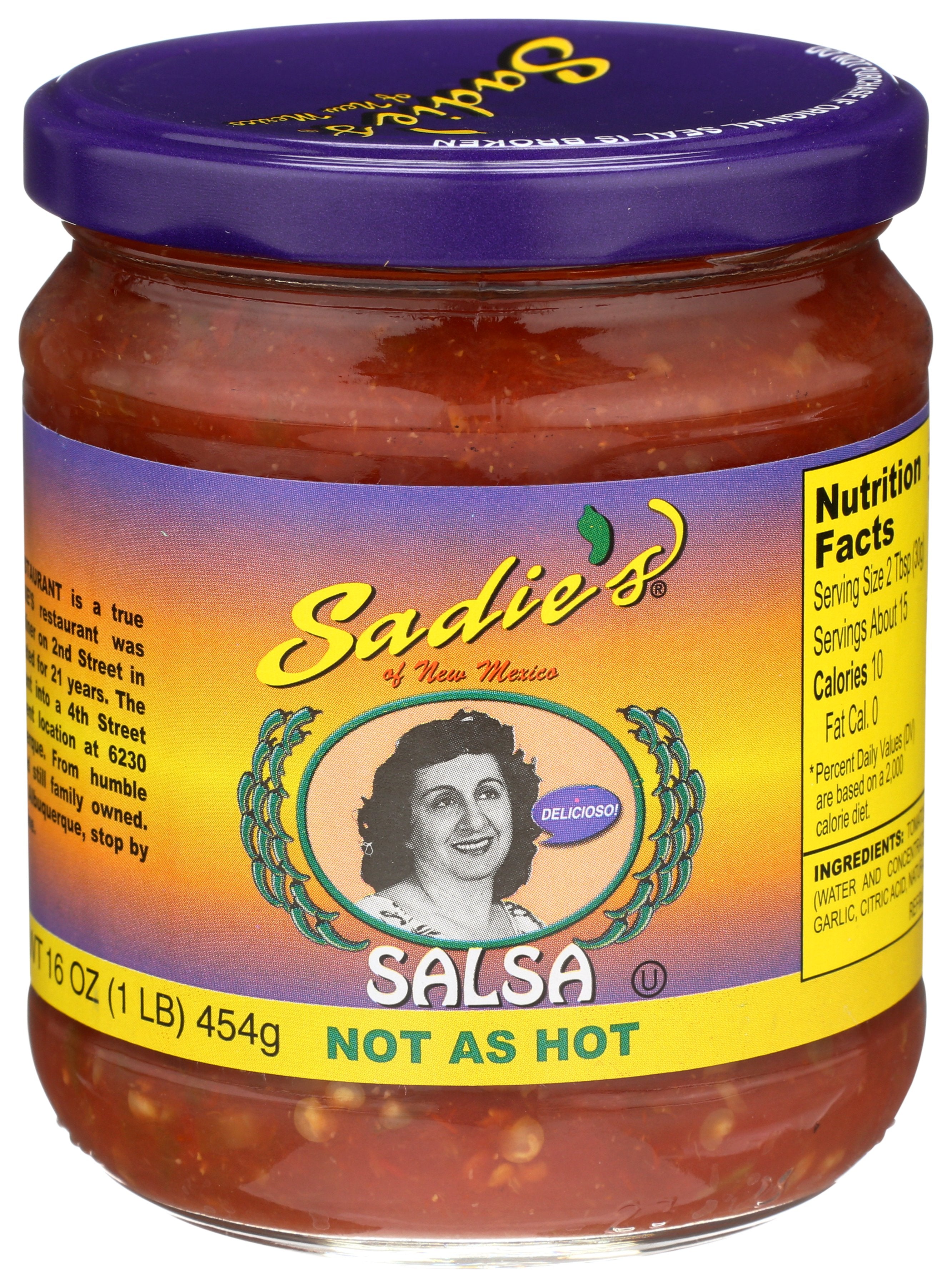 SADIE SALSA NOT AS HOT