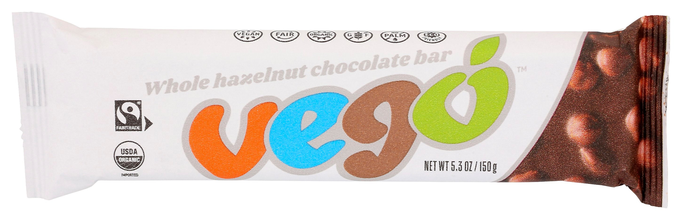 VEGO CHOC BAR WHOLE HAZELNUT - Case of 20