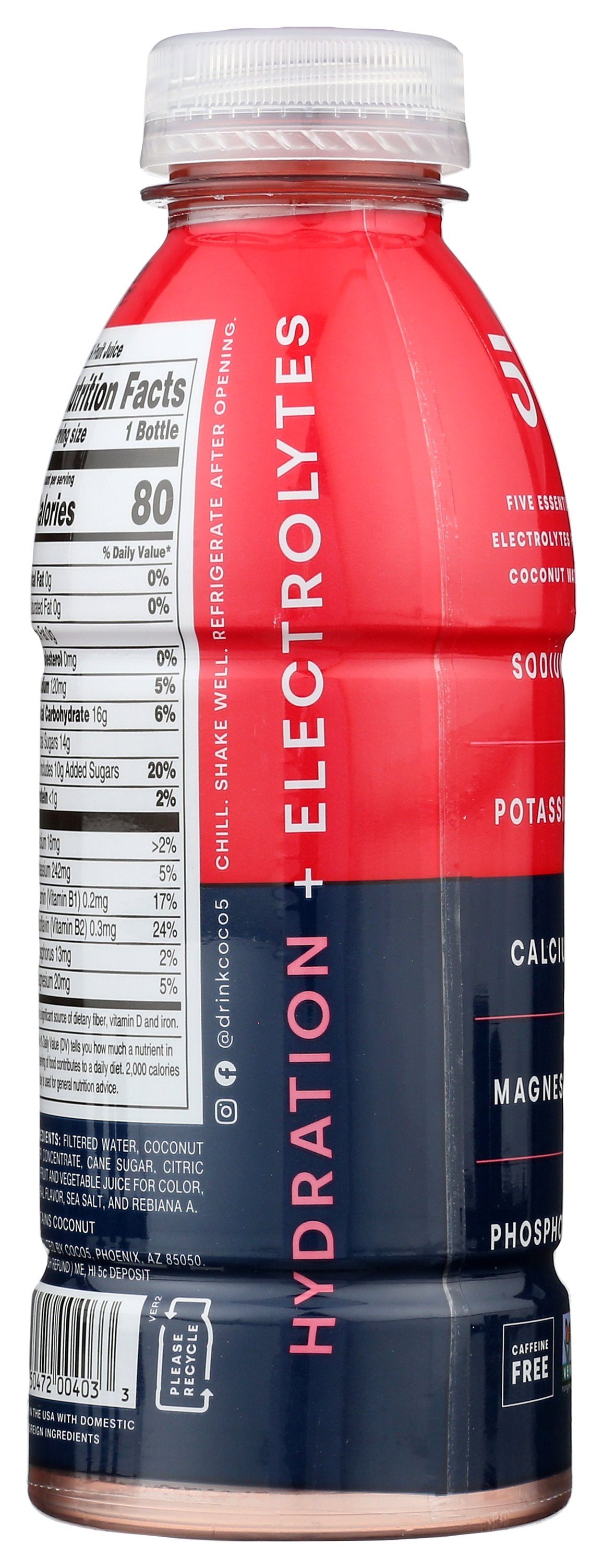 COCO5 WATER COCO5 CHERRY - Case of 12