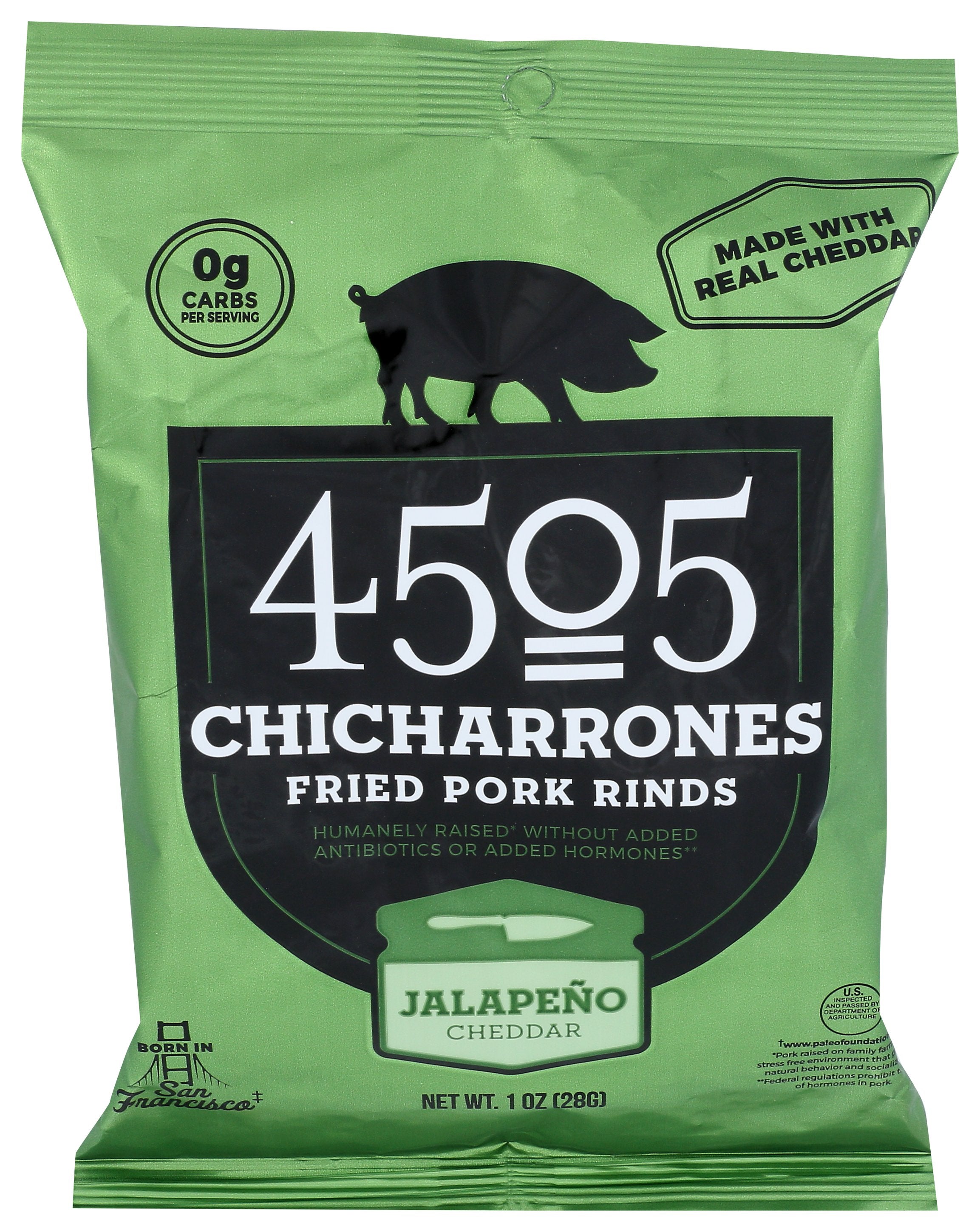 4505 MEATS CHICHARRONES JLPNO CHDDR - Case of 12