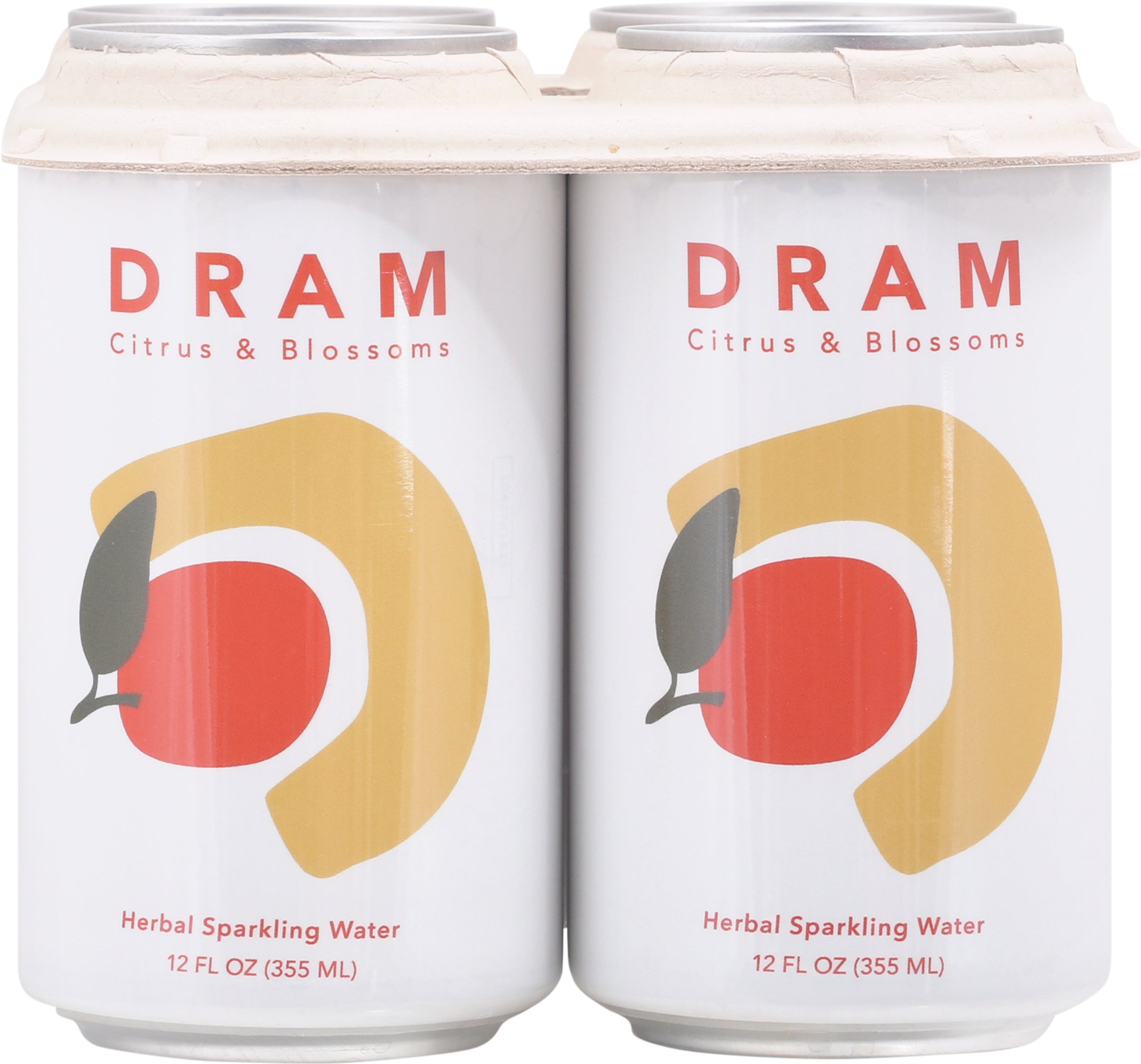 Dram Citrus & Blossoms Herbal Sparkling Water 4-12 fl oz Cans - Case o