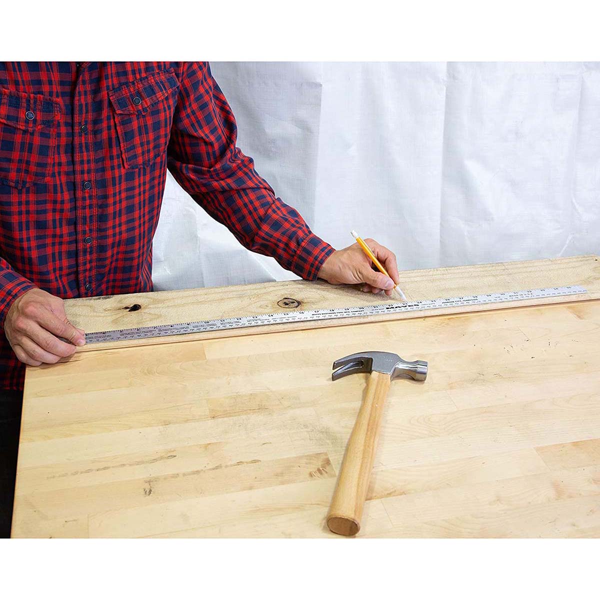 Mayes 36 Inch x 1 Inch Aluminum Ruler