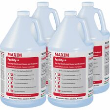 Maxim Facility+ One Step Disinfectant - 128 fl oz (4 quart) - 4 / Cart