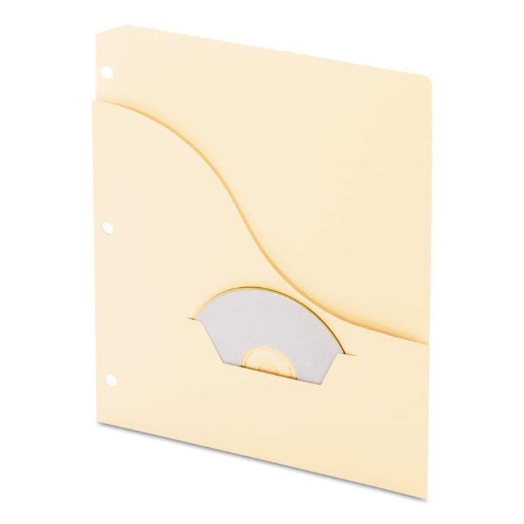 Pendaflex - Pocket Project Folders, 3-Hole Punched, Letter Size, Manil