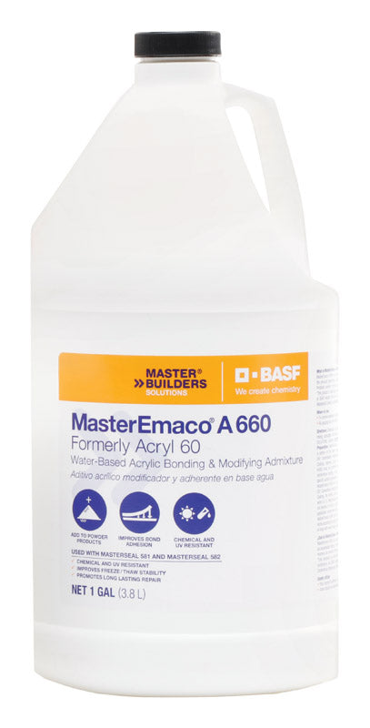 ACRYL 60 - BASF MasterEmaco A660 White Bonding Primer 1 gal – Everyday ...