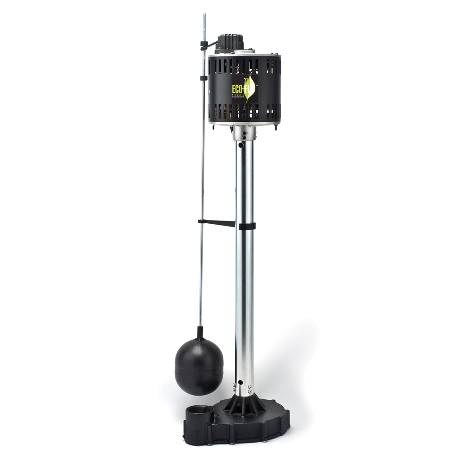 ECO-FLO 1/2 HP 5000 gph Cast Iron Vertical Float Switch AC Pedestal Su