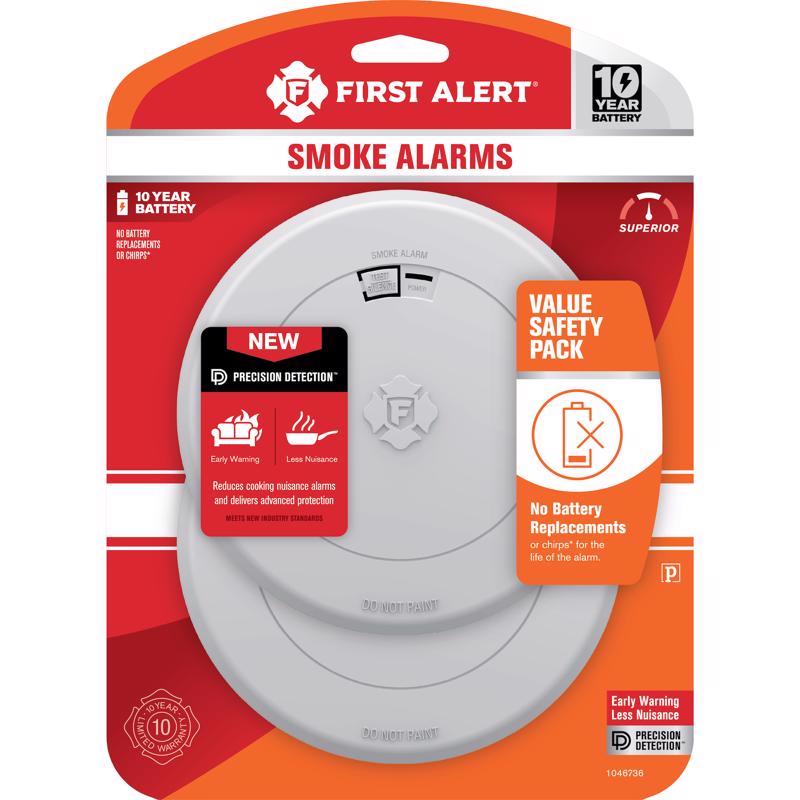 FIRST ALERT - First Alert 2 Pack 10 year Battery-Powered Photoelectric