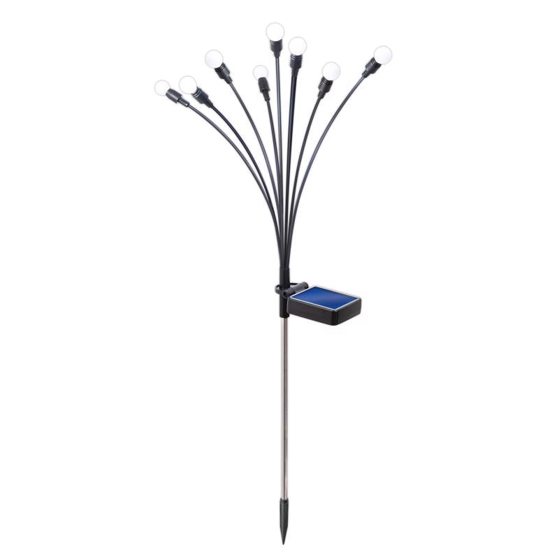 SENSOR BRITE - Sensor Brite Matte Black Solar Powered 10 W LED Garden