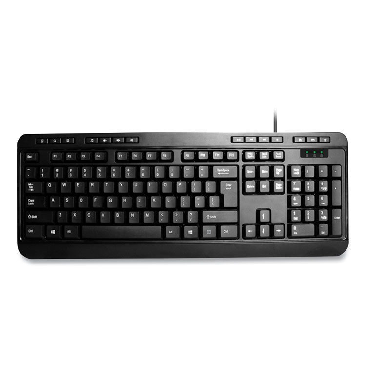 Adesso - AKB132UB 118-Key MM Desktop USB Keyboard, Black