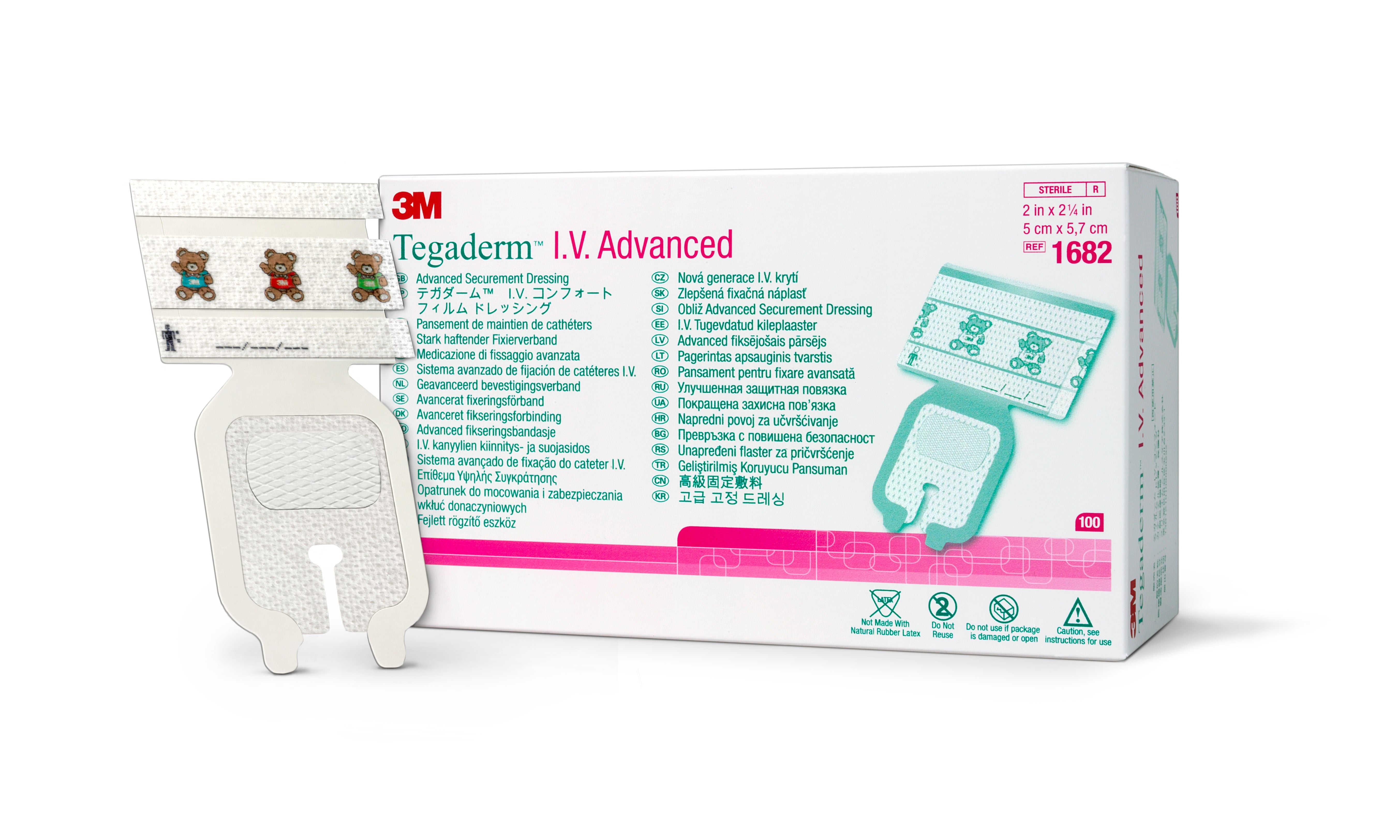 Solventum Corporation - I.V. Dressing 3M™ Tegaderm™ Film 2 X 2-1/4 Inc