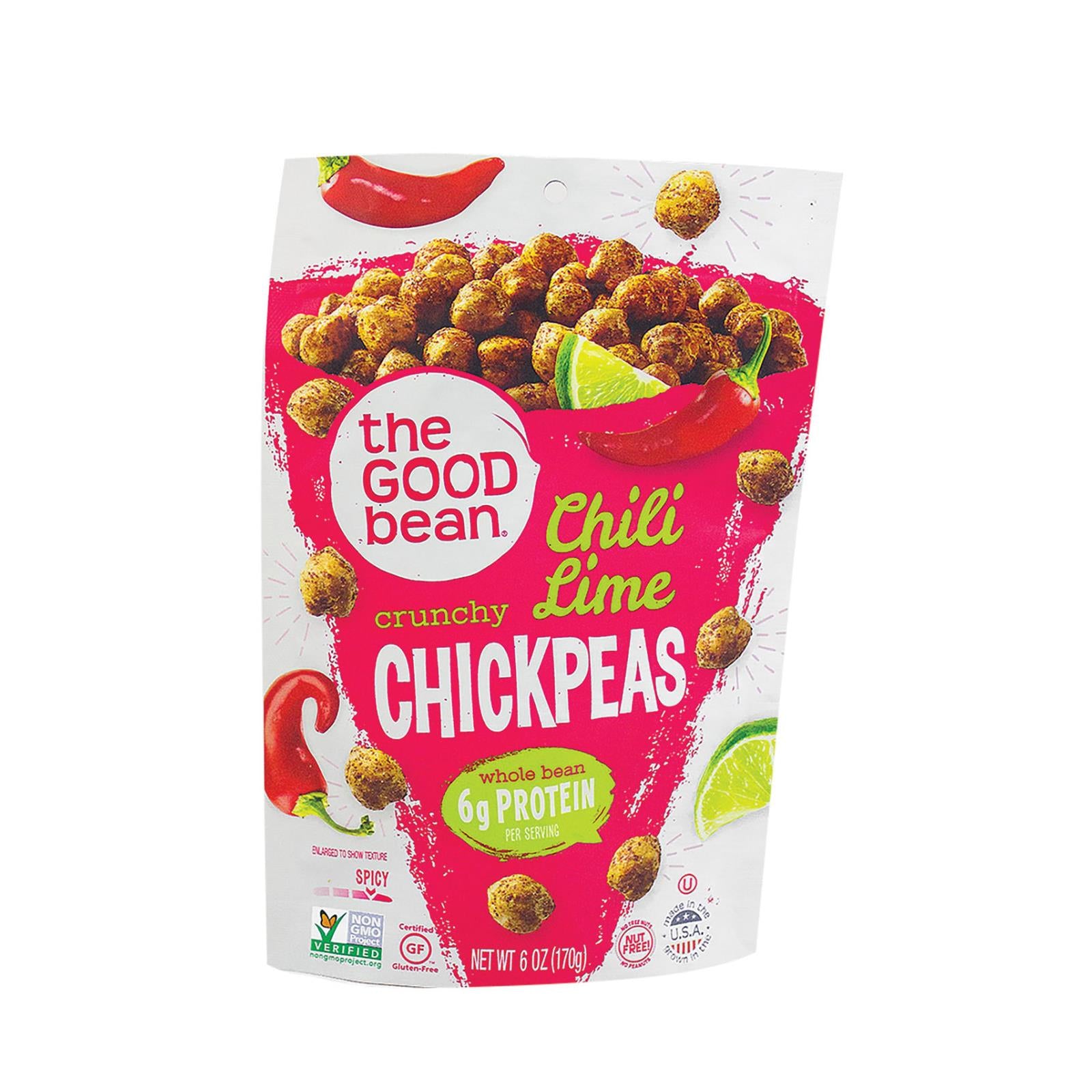 The Good Bean Crispy Crunchy Chickpea Snacks - Smoky Chili and Lime