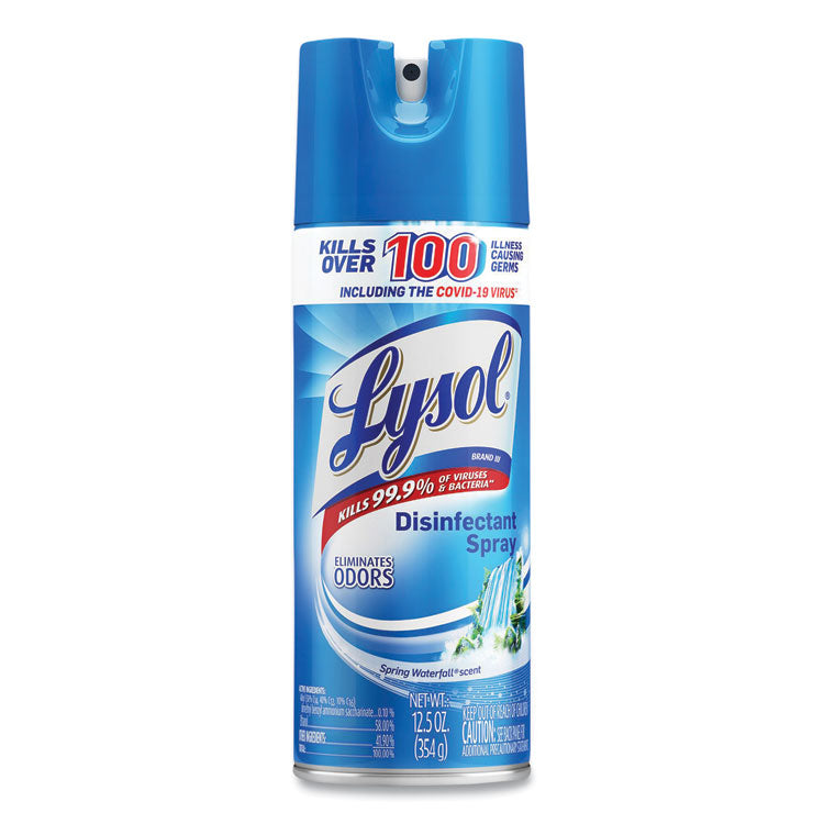 LYSOL Brand - Disinfectant Spray, Spring Waterfall Scent, 12.5 oz Aero