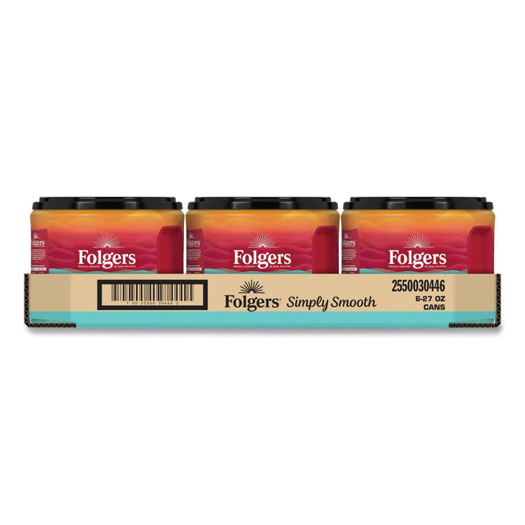 Folgers - Simply Smooth Ground Coffee, Gentle On Your Stomach, 27 oz C