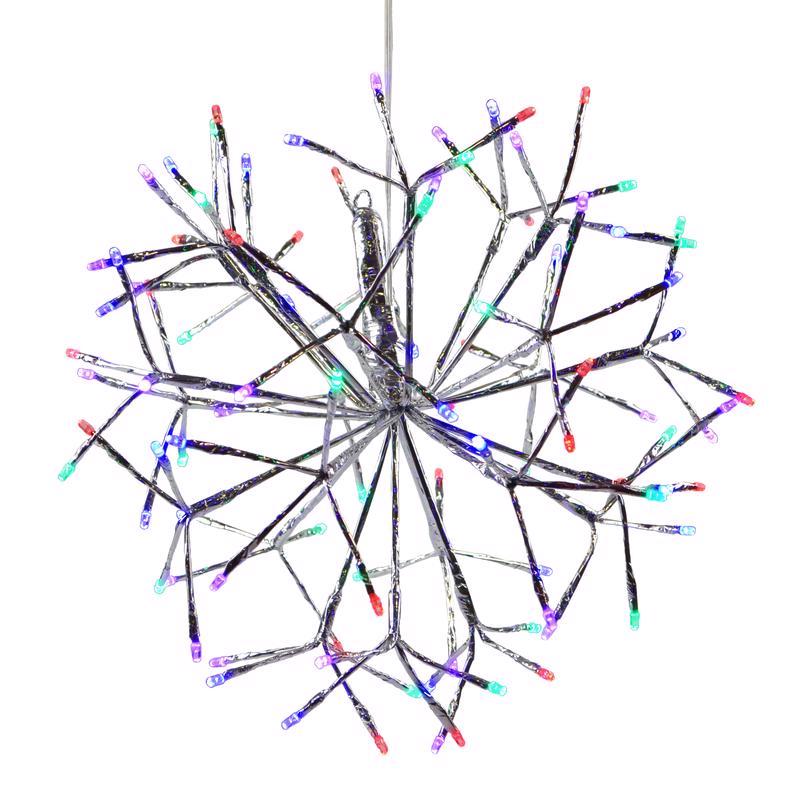 CELEBRATIONS - Celebrations Platinum LED Multi Shimmer Sphere 16 in. H