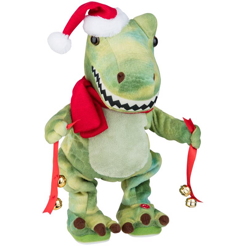 GEMMY - Gemmy Multicolored Waving Twisting T-Rex Animated Decor 13 in.