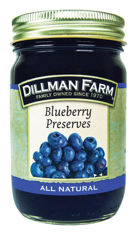 DILLMAN FARM - Dillman Farm All Natural Blueberry Preserves 16 oz Jar