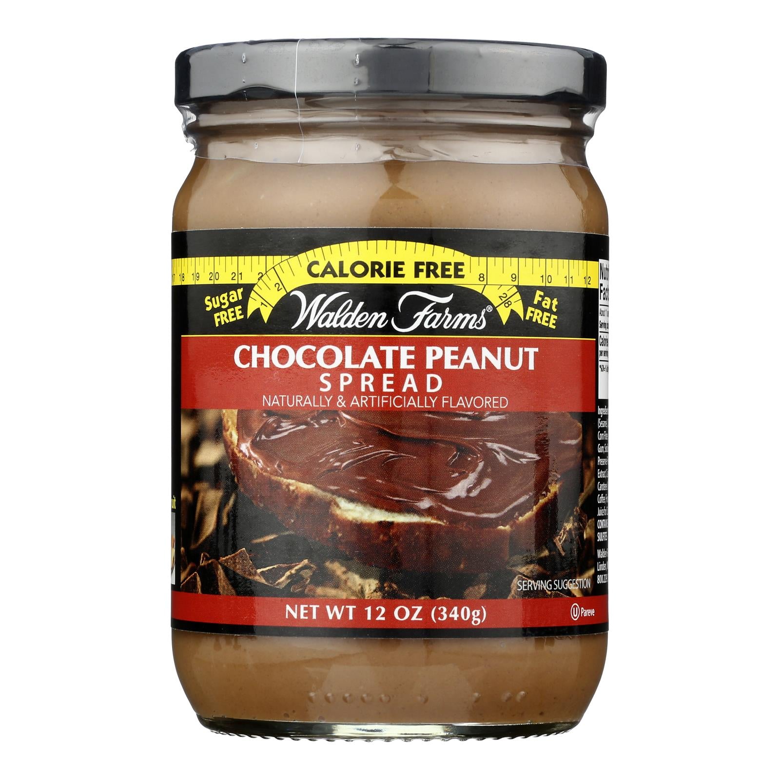 Walden Farms - Spread Chocolate Peanut C/f - Case of 6 - 12 OZ