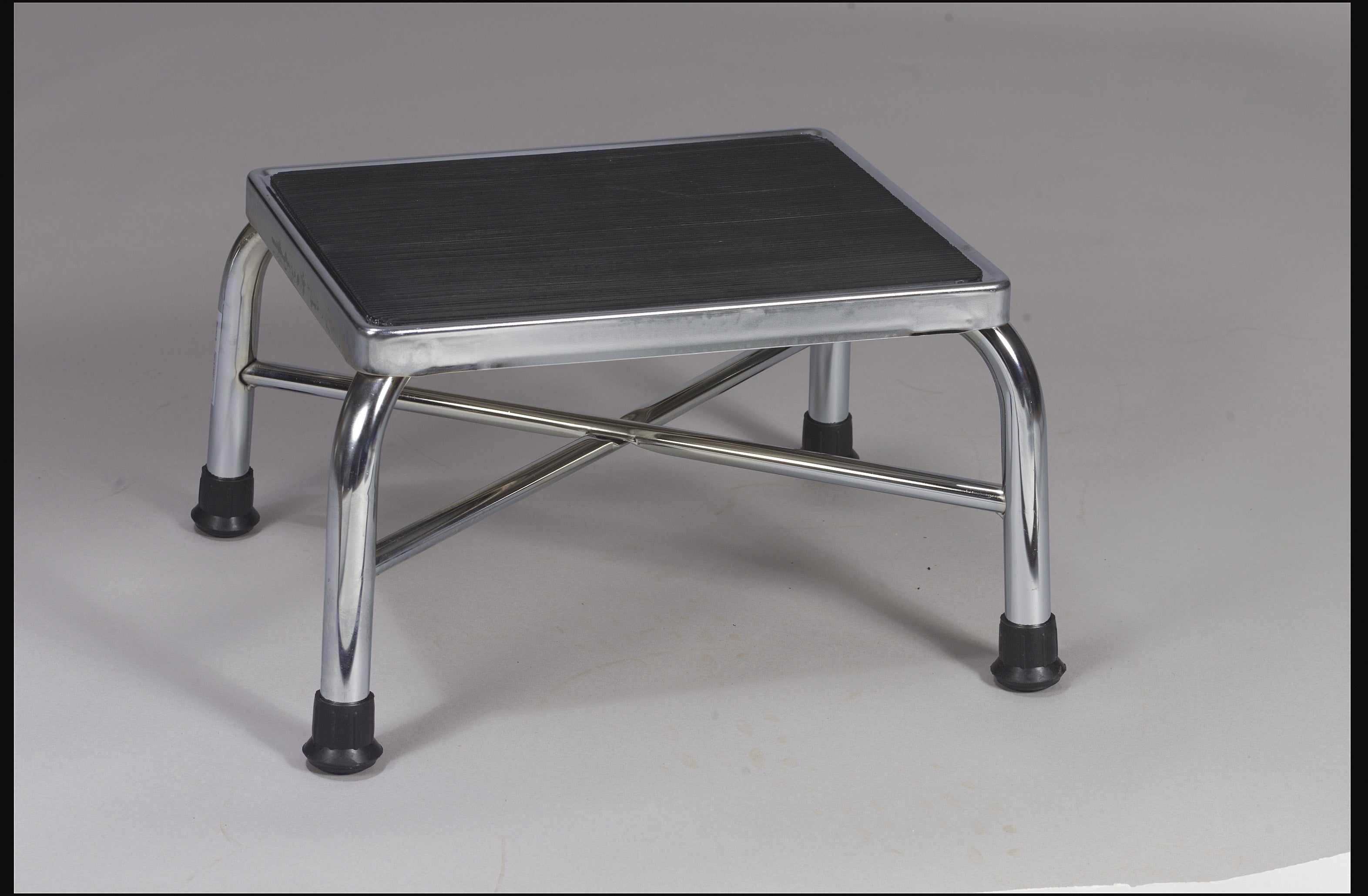 Drive Medical - Step Stool Bariatric 1 Step Stainless Steel Frame 9 In