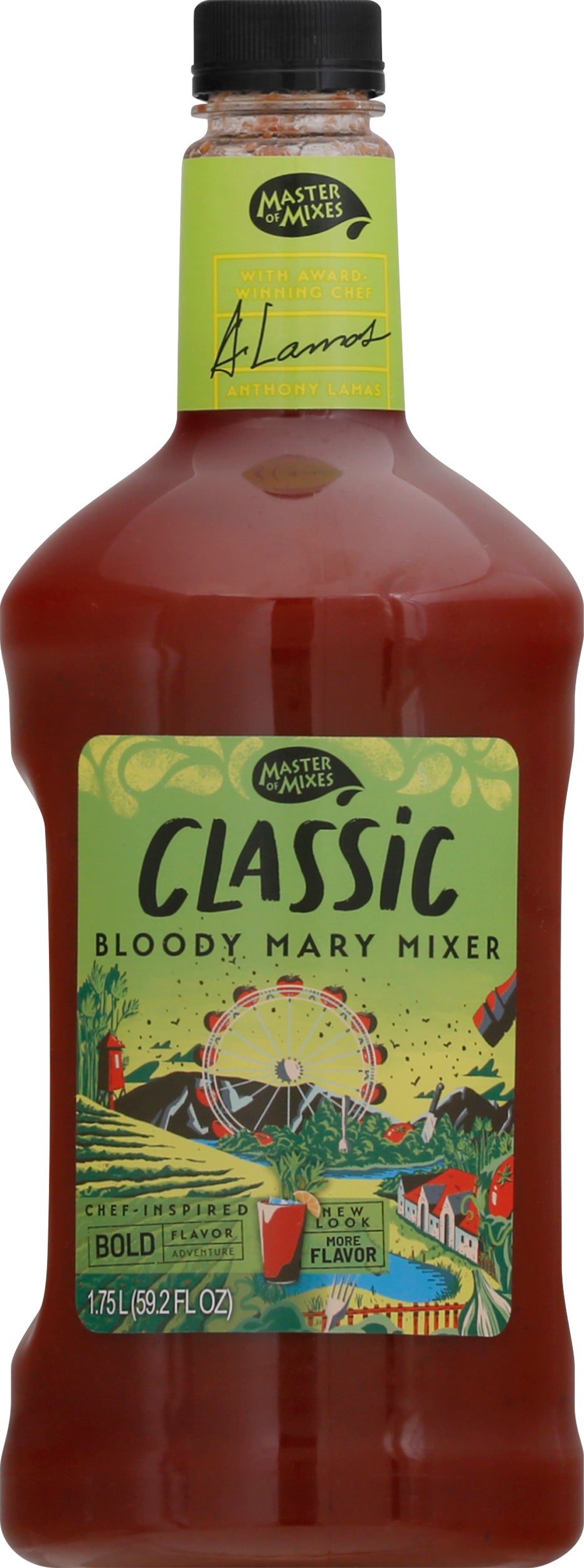 Master of Mixes Classic Bloody Mary Bold Flavor Adventure Mixer 1.75 l