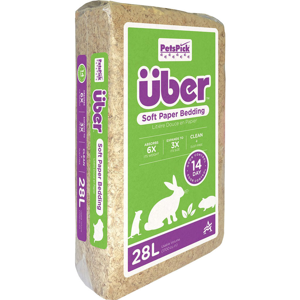 Uber Soft Paper Pet Bedding (NATURAL, 28 L)